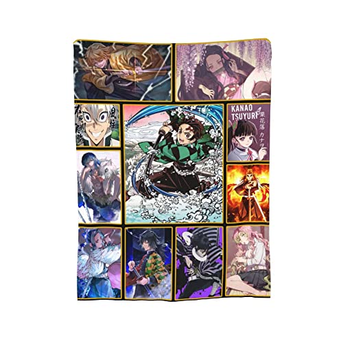 Anime Throw Blanket Flannel Blankets for Bedding Couch Sofa Living Room Throws All Season Gift Wrapping 60"X50"