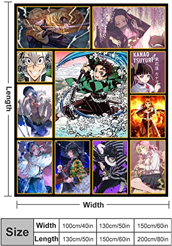 Anime Throw Blanket Flannel Blankets for Bedding Couch Sofa Living Room Throws All Season Gift Wrapping 60"X50"
