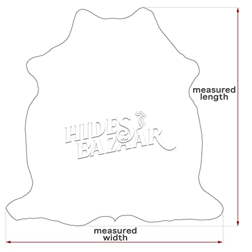 HIDES BAZAAR Light-Tricolor Cowhide Rug, White, Brown and Black Color Mix, Natural Leather Hide, Area Rug (5x7ft)