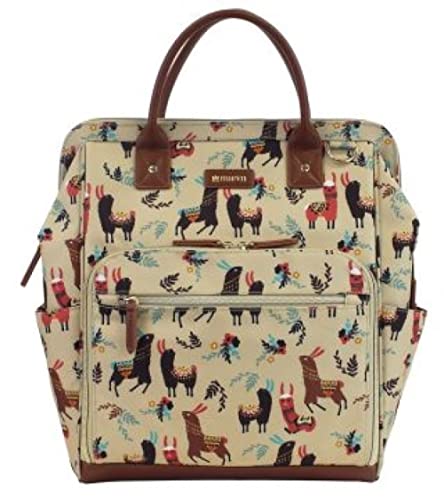 Maevn ReadyGO Water-Resistant Clinical Tote Backpack (Beige Llama)