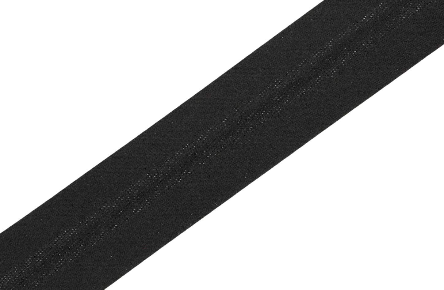 Mandala Crafts Double Fold Bias Tape for Sewing, Seaming, Binding, Hemming, Piping, Quilting, 1/2 Inch 55 Yards, Black