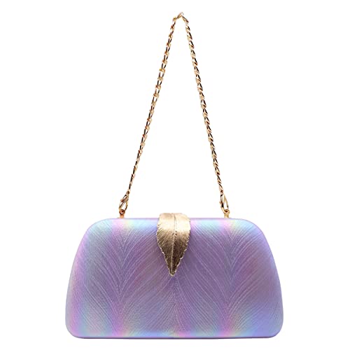 Mogor Women‘s Gradual Change Color Small Evening Bags Formal Bridal Wedding Clutches Purses Prom Cocktail Party Handbags