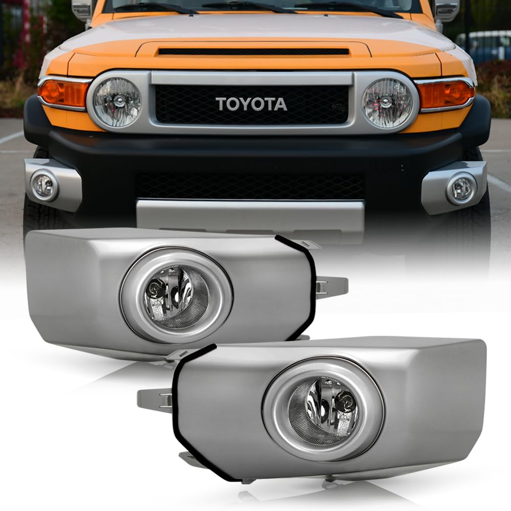 KEEKPO - For 2007-2014 Toyota FJ Cruiser Front Bumper Fog Lights Driving Lamps w/Switch Pair Set Replacement Left+Right