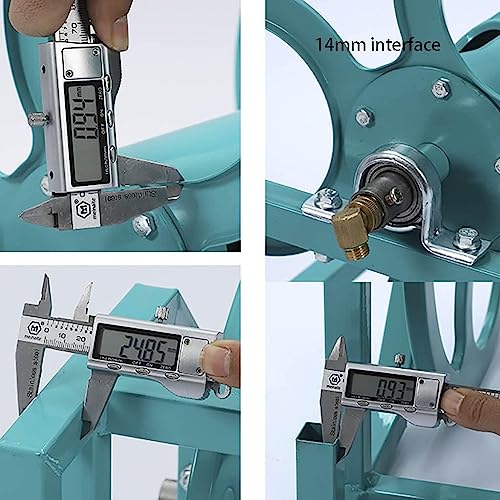 ILOOXI Wall Mounted Garden Hose Reel with Detachable Reel Metal Water Pipe Storage Rack,Wall-Mounted Design,Thickened Wrought Iron,with 3m Hose,1/2" Hose for Yard (Color : A)