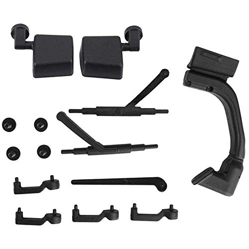 Facibom RC Car Door Handle Kit RC Door Handle Wiper Mirror Set for 1/10 Axial 313Mm Car Body Shell RC Car Upgrade Part Accessory