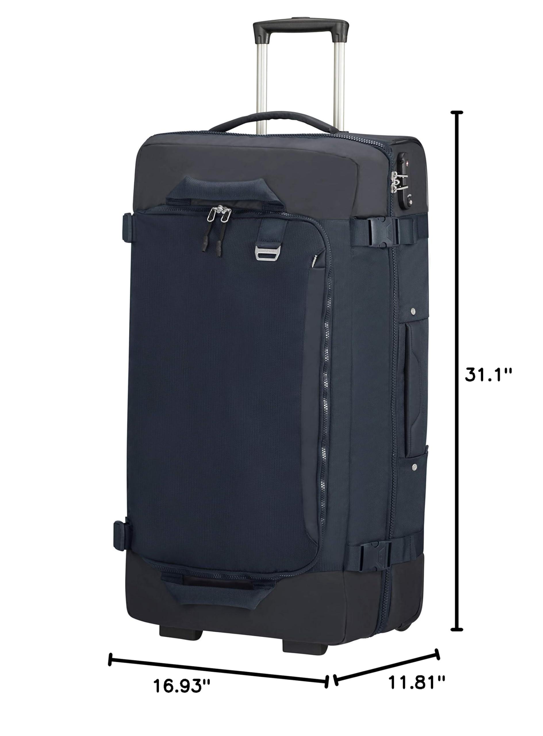 Samsonite Unisex Adults’ Travel Bags, Multicoloured (Camo Grey), L (79 cm-103 L)