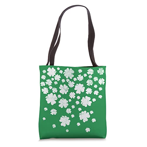 Quatrefoil Clovers Cute Vintage Shamrock Saint Patricks Day Tote Bag
