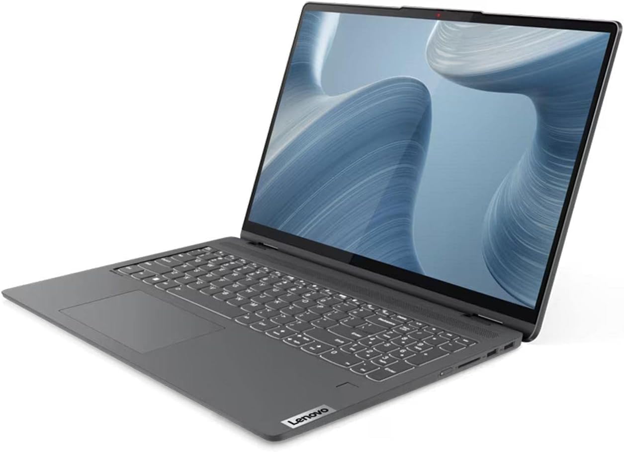 Lenovo IdeaPad Flex 5 2-in-1 Laptop, 16" 2.5K(2560 x 1600) Touch, Intel Core i7-1255U, Intel Iris Xe Graphics, Backlit Keyboard, Wi-Fi 6, Windows 11 Home, with 5ave Stylus Pen (16GB RAM | 512GB SSD)