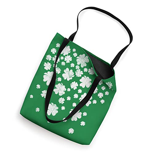 Quatrefoil Clovers Cute Vintage Shamrock Saint Patricks Day Tote Bag
