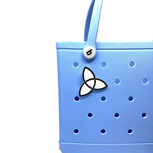 BOGLETS -Triquetra Charm Compatible with Bogg Bags, Simply Southern and Other Similar Tote Bags.
