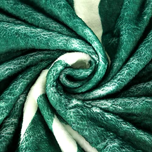 DECMAY Leaf Blanket Leaf Decor Print Throw Blanket,Single Layer Soft Plush Flannel Throw Decorative Leaves Design for Sofa Bed Beach Towel let Throw (60 * 86in)