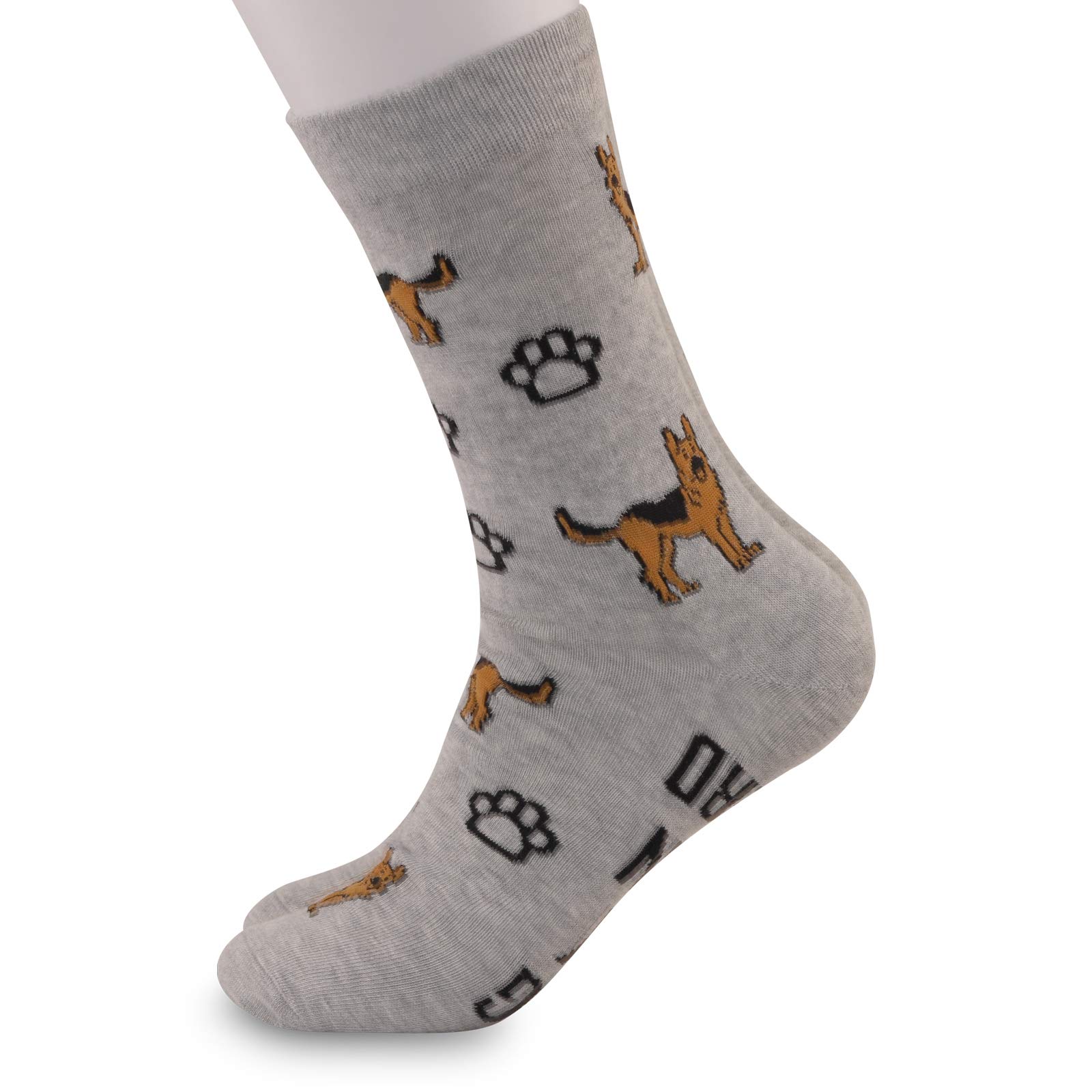 TSOTMO German Shepherd Dog Pet Lover Socks Leave Me Alone Only Talking To My German Shepherd Today Socks Gift for Dog Lover (Shepherd)