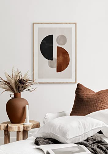 Poster Store Abstract Shapes Set 20x28 - Mid Century Minimalist Poster Prints for Room, FSC-Certified Wall Art Decor (Set of 3)
