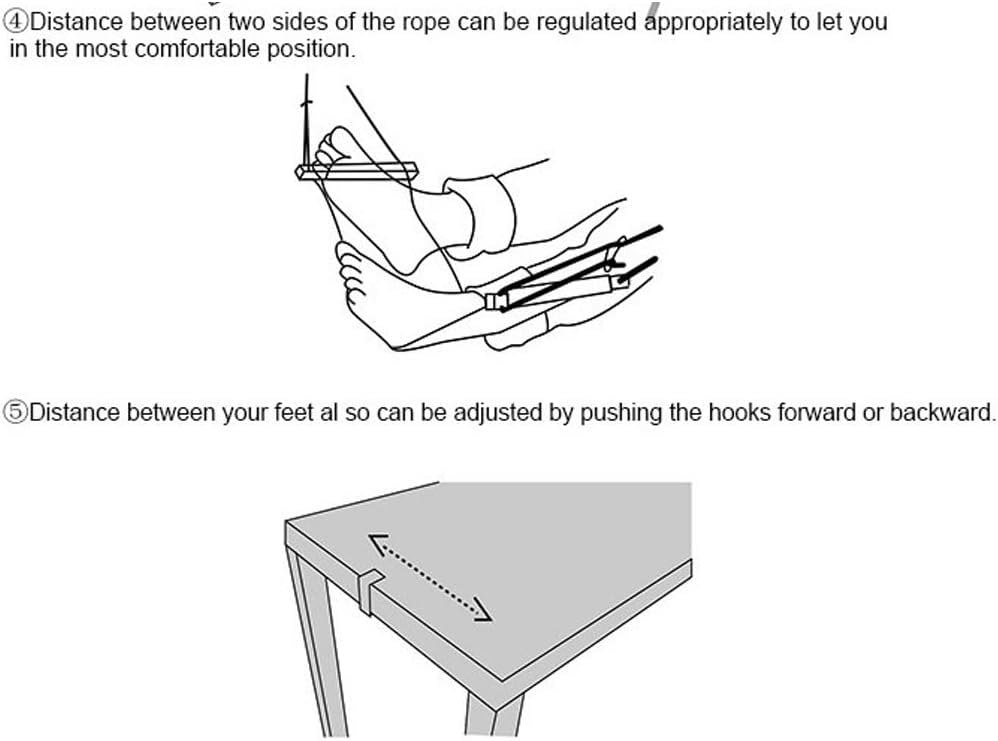 Office Foot Hammock Under Desk Footrest, Adjustable Desk Foot Rest Stand Replace Footstools for Home, Office Study and Relaxing, 1pc/Box Black