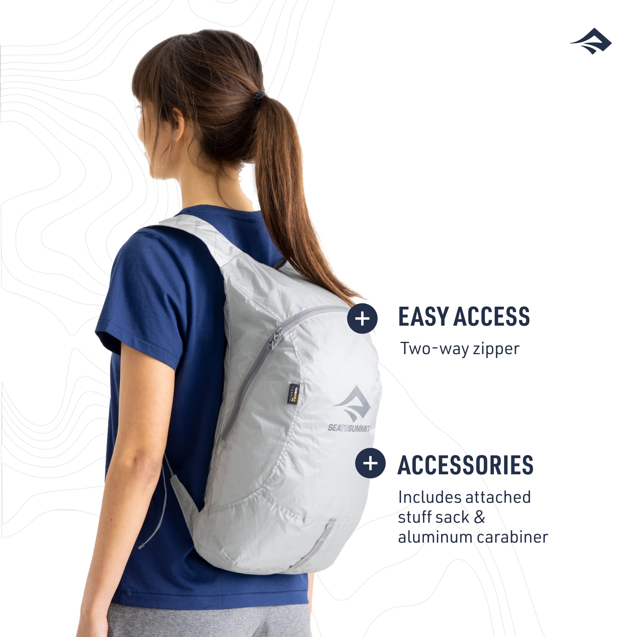 Sea to Summit Ultra-Sil Ultralight Day Pack, 20-Liter (Grey)
