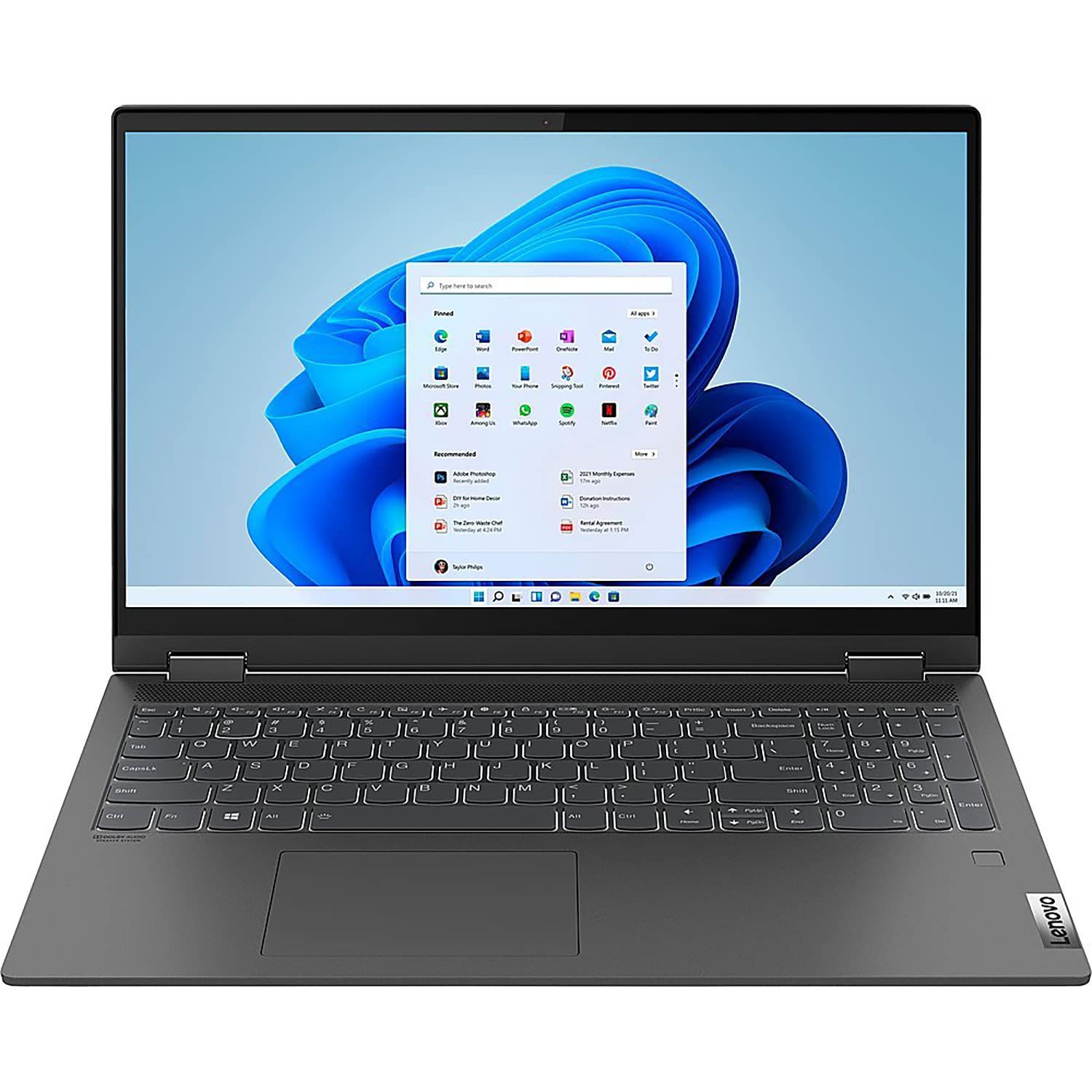 Lenovo IdeaPad Flex 5 16" Touchscreen Laptop, Octa-Core AMD Ryzen 7 5700U (Beat i7-1165G7), 8GB LPDDR4x RAM, 1TB PCIe SSD, WiFi 6, Windows 11 Pro, BROAG Extension Cable
