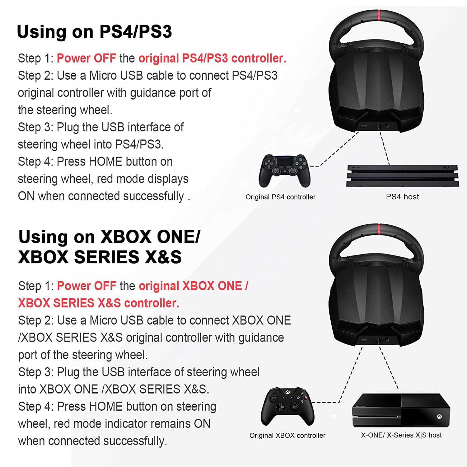 PXN V9 Steering Wheel for PC - Vibration Feedback Gaming Racing Wheel with Shifter and Pedals Used- Good for PC PS4, PS3, Nintendo Switch
