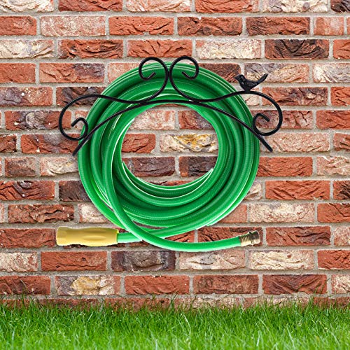 YARNOW 2pcs Tube Bracket Yard Bird Pipe Pressure Patio Nozzles Tools Mounted- with Vintage Keep Car Black Hook Accessory Wire Garden Metal Organizer Antique Inch Mount Your Washer Water