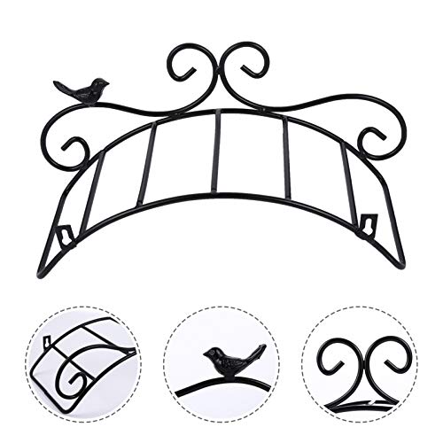 YARNOW 2pcs Tube Bracket Yard Bird Pipe Pressure Patio Nozzles Tools Mounted- with Vintage Keep Car Black Hook Accessory Wire Garden Metal Organizer Antique Inch Mount Your Washer Water