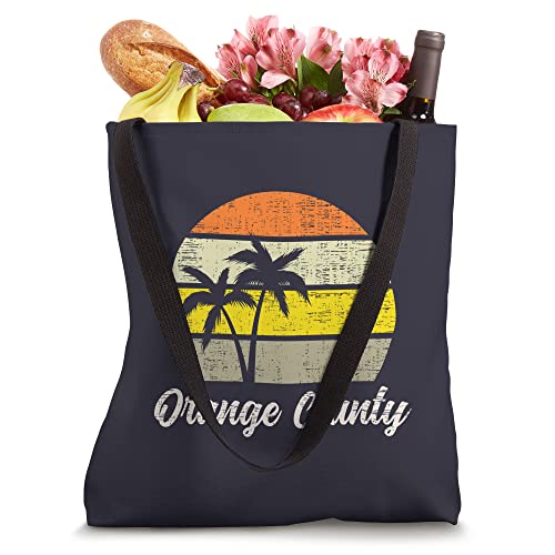Orange County Vintage 70s Palms Sunset Retro Design Tote Bag
