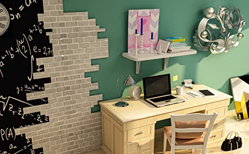 DMAITH Wall Mounted Floating Shelves, 24inch Storage Bookshelf Wooden Display Shelf, Wood Wall Shelves for Bedroom, Bathroom, Living Room, Kitchen