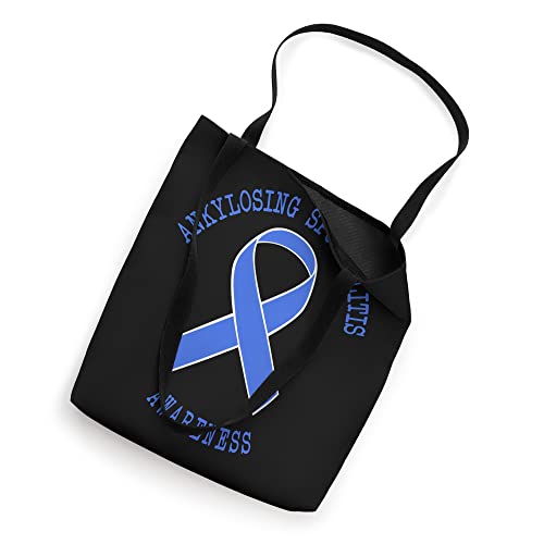 Ankylosing Spondylitis Awareness Support Blue Ribbon Gift Tote Bag