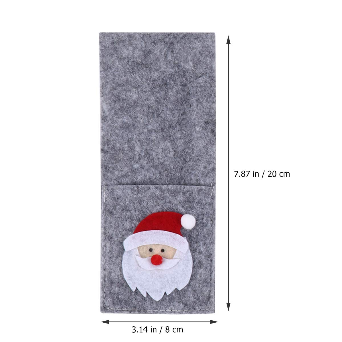 4 Pieces Christmas Cutlery Holder Costume Silverware Holder Burlap Utensil Holder Knife Fork Bags Christmas Dinner Table Decorations