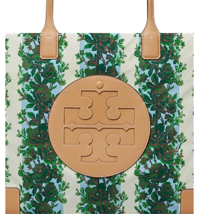 Tory Burch Women's Ella Printed Tote, Rayure Fleurie, One Size
