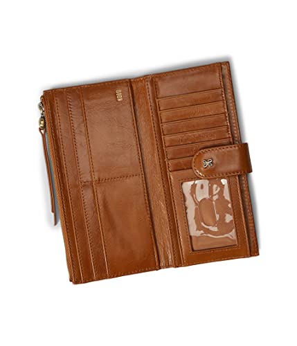 HOBO Max Continental Wallet for Women - Well-Structured Silhouette with Multiple Pockets, Card Slots, and Cotton Lining Truffle One Size One Size