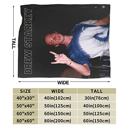 Drew Starkey Ultra-Soft Micro Fleece Throw Blanket Warm Comfortable Versatile Blanket for Sofa and Travel