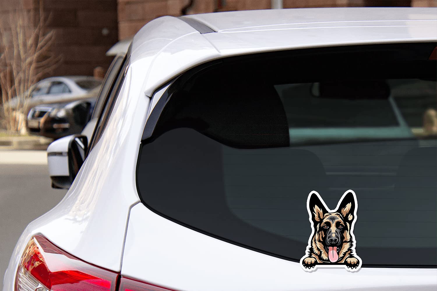 German Shepherd Peeking Paws Sticker (2 Pack) 4β x 3β German Shepherd Vinyl Decals for Cars, Car Windows, Water Bottles, Phones. Gift for German Shepherd Owner, K9