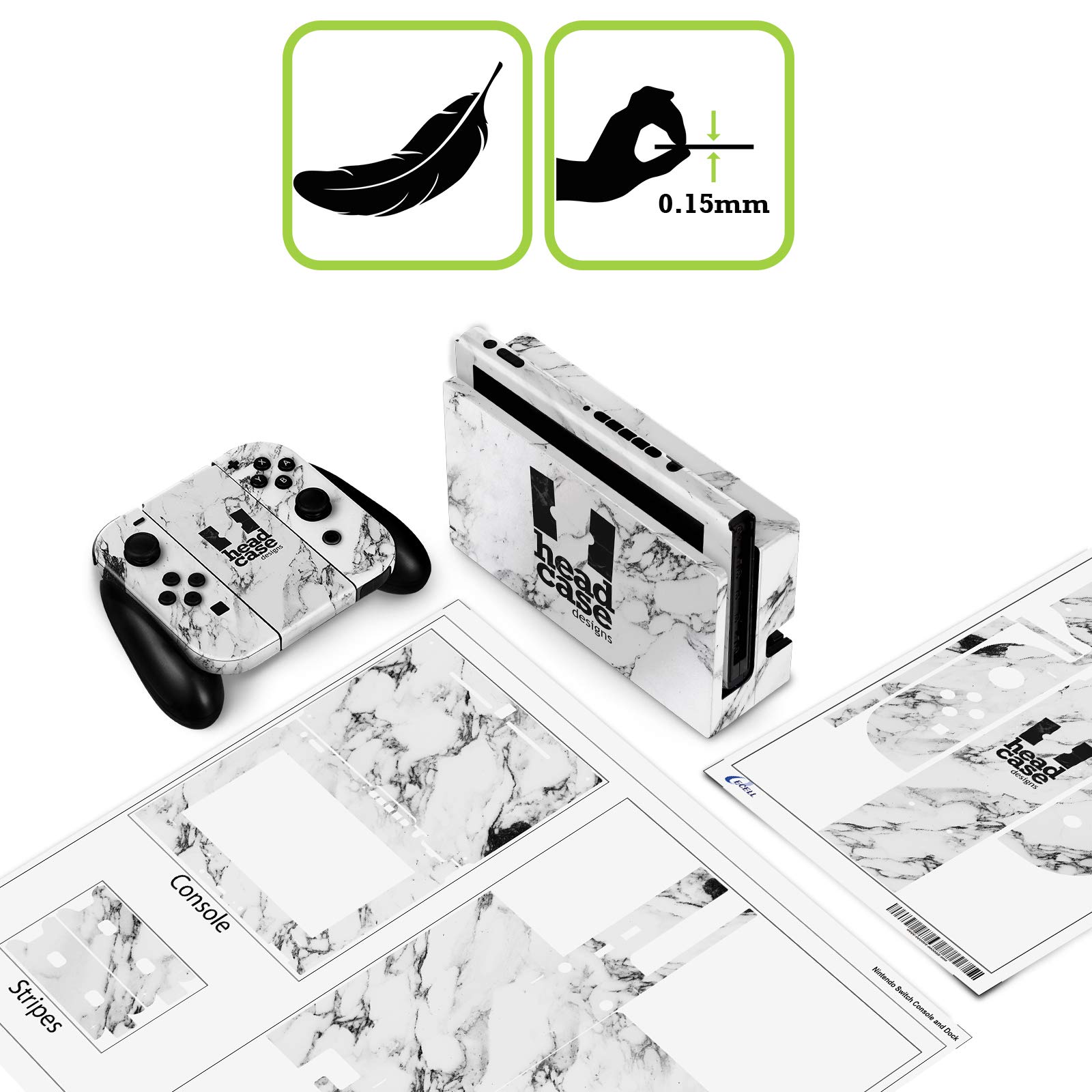 Head Case Designs Officially Licensed Dean Russo German Shepherd Animals Matte Vinyl Sticker Gaming Skin Decal Cover Compatible With Nintendo Switch OLED Bundle