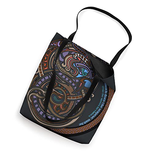 Norse Art Viking Myth Ragnarok Jormungand Midgard Serpent Tote Bag