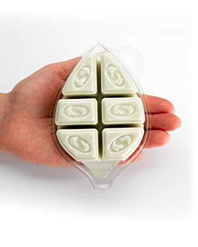Shortie's Candle Company Eucalyptus Leaf Natural Soy Wax Melts - 1 Highly Scented 3 Oz. Bar - Made with 100% Soy and Essential Fragrance Oils - Phthalate & Paraffin Free, Vegan, Non-Toxic