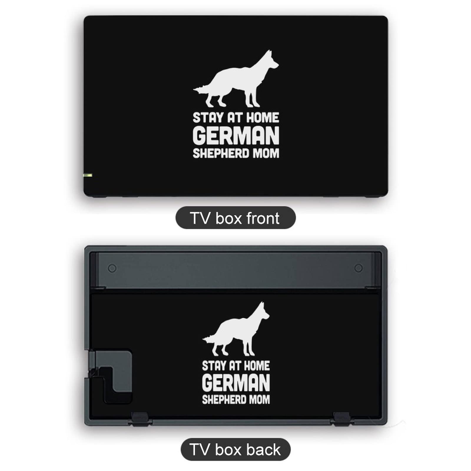 Stay at Home German Shepherd Mom Skin Protective Film Sticker Game Protector Full Wrap Compatible for Nintendo Switch for Switch