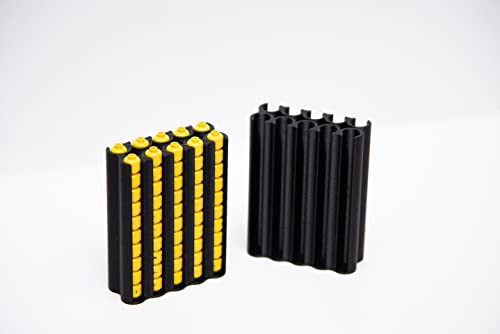 3d Printed Head Storage holder Organizer compatible with lego heads. Container holds up to 100 heads. comes with lid. Made in USA (black) AFOL KFOL