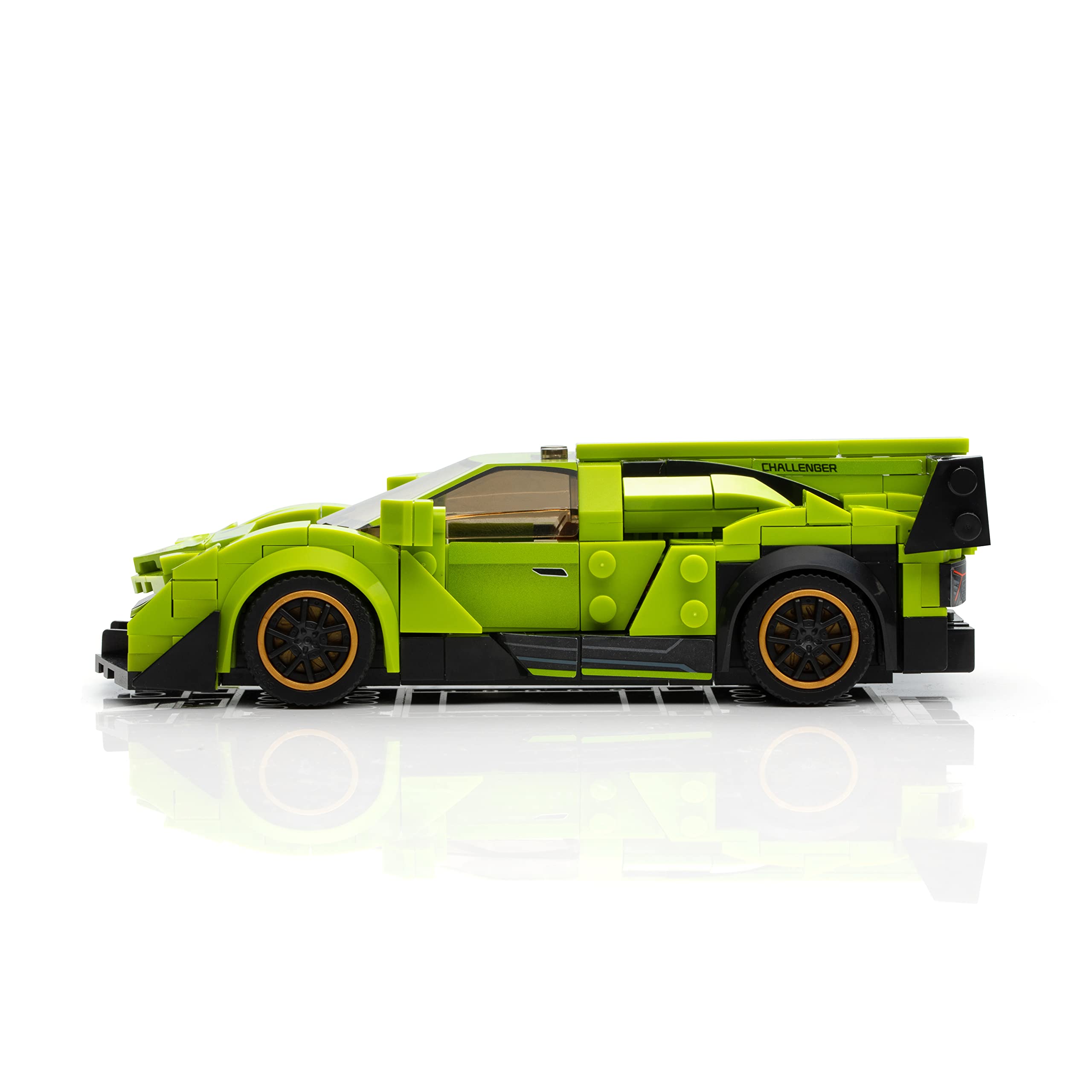Block Builder Lambo Racing Car Building Block Set (348 Pieces). Racing Car Building Blocks for Kids and Adults