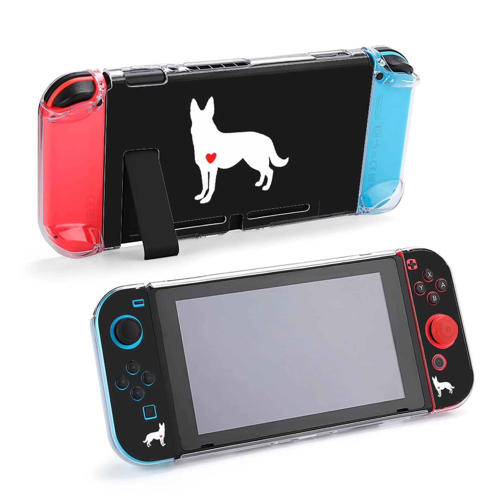 German Shepherd Dog Protective Case Cover for Nintendo Switch Shock-Absorption Anti-Scratch Design