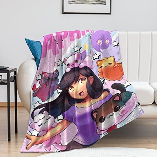 Anime Throw Blanket for Couch, Lightweight Soft Plush Cozy Blankets and Throws for Sofa 40"x50"