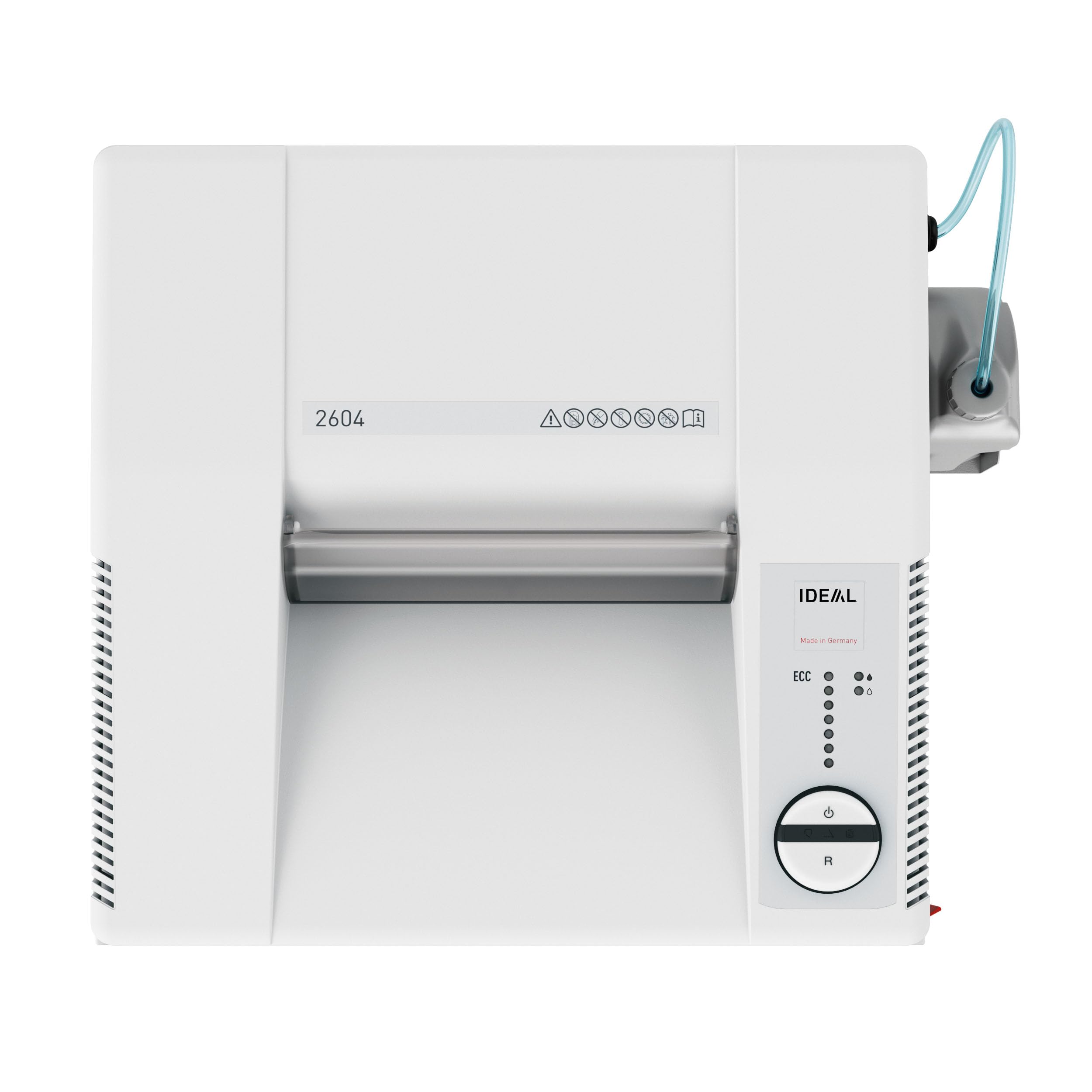 ideal. 2604 Cross-Cut Centralized Office Shredder with Automatic Oiler, Continuous Operation, 23 to 25 Sheet Feed Capacity, 26 gal Bin, Shred Staples/Paper Clips/Credit Cards/CDs/DVDs, P-4 Security