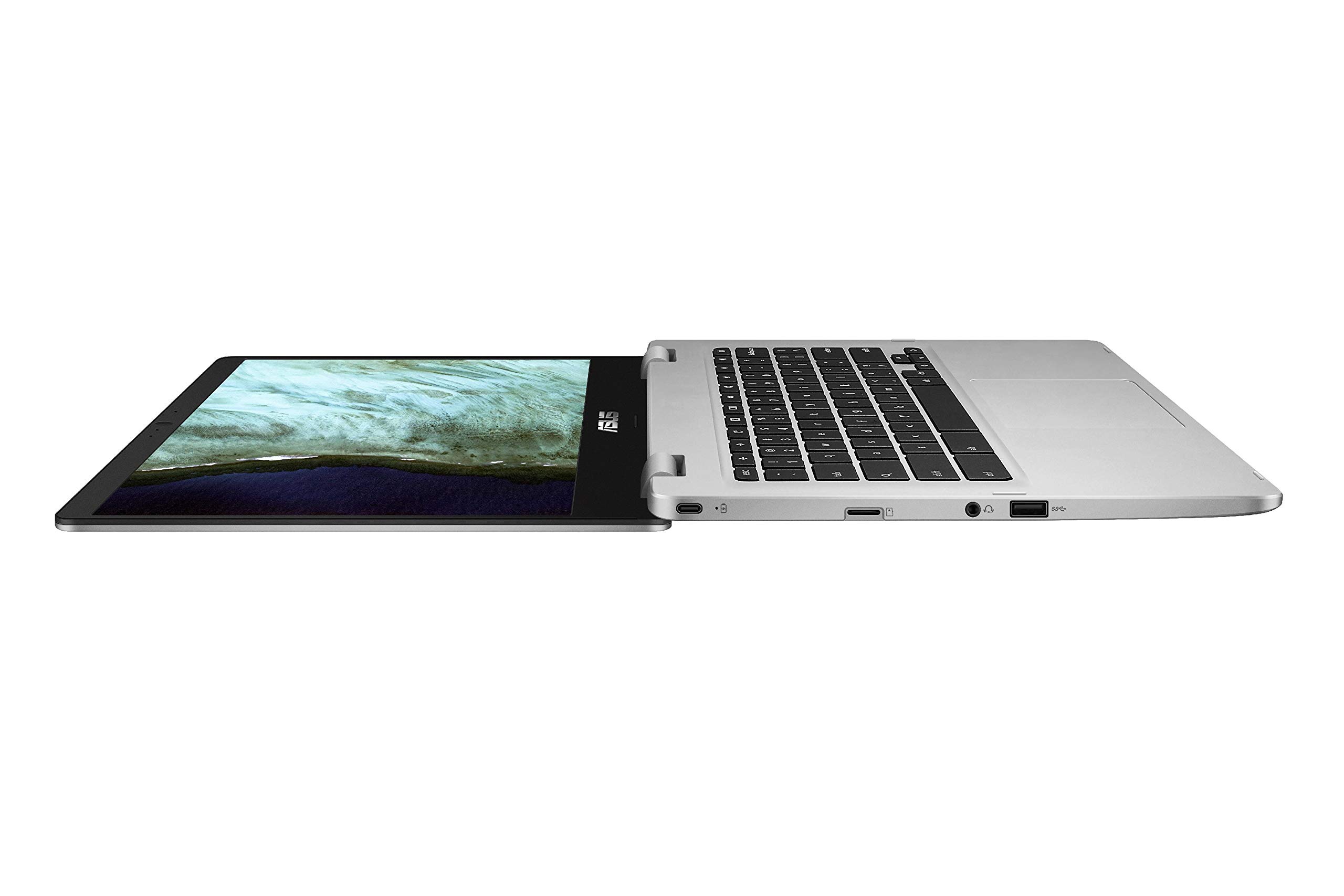 SHOXLAB New ASUS_Chrome.Book Laptop Convertible PC Computer, 14" HD, Intel Celeron N3350, 4GB RAM, 64GB eMMC, Webcam, WiFi, Bluetooth 5.0, 8h Battery Life, Chrome.OS (4GB RAM | 64GB Storage)