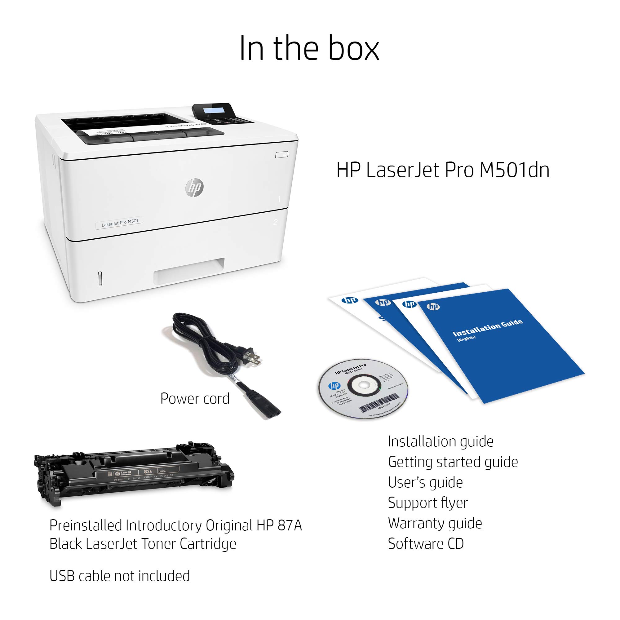 HP LaserJet Pro M501dn Printer(Certified Refurbished)