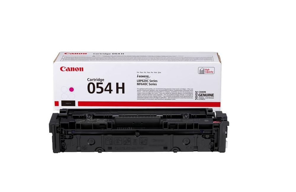 Canon CRG 054 High Yield Toner Cartridge for LBP622 & MF644, Bundle with Black 3100 Pages Yield/Cyan 2300 Pages Yield/Magenta 2300 Pages Yield/Yellow 2300 Pages Yield