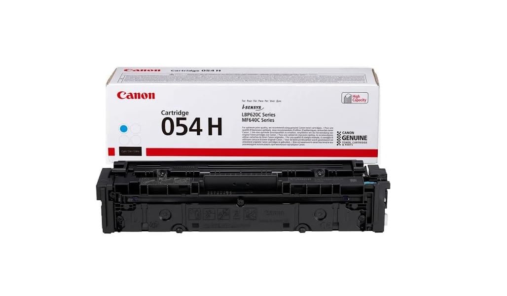 Canon CRG 054 High Yield Toner Cartridge for LBP622 & MF644, Bundle with Black 3100 Pages Yield/Cyan 2300 Pages Yield/Magenta 2300 Pages Yield/Yellow 2300 Pages Yield