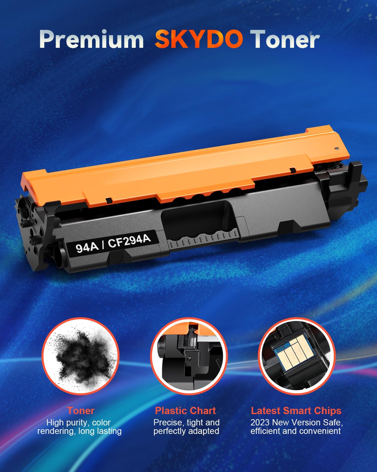 Compatible CF294A 94A Toner Cartridge Replacement for HP 94A CF294A 94X CF294X Work with Laserjet Pro M118dw, Laserjet Pro MFP M148fdw, M148dw, M118, M148, 118dw, 148dw 148fdw(Black, 2 Packs)
