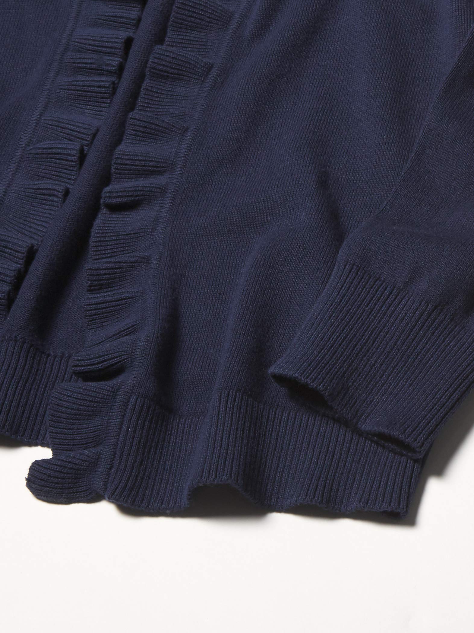 The Children's Place Girls' Uniform Ruffle Open Front Cardigan Tidal XL (14)