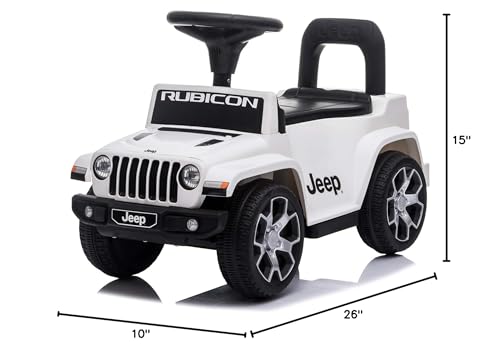 Best Ride On Cars Jeep Rubicon Push Car, White