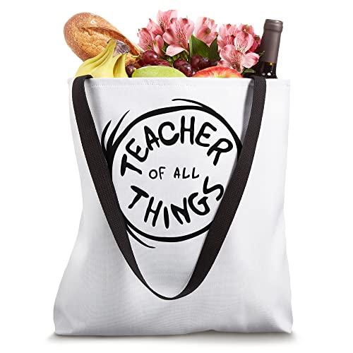 Dr. Seuss Teacher of all Things Emblem RED Tote Bag