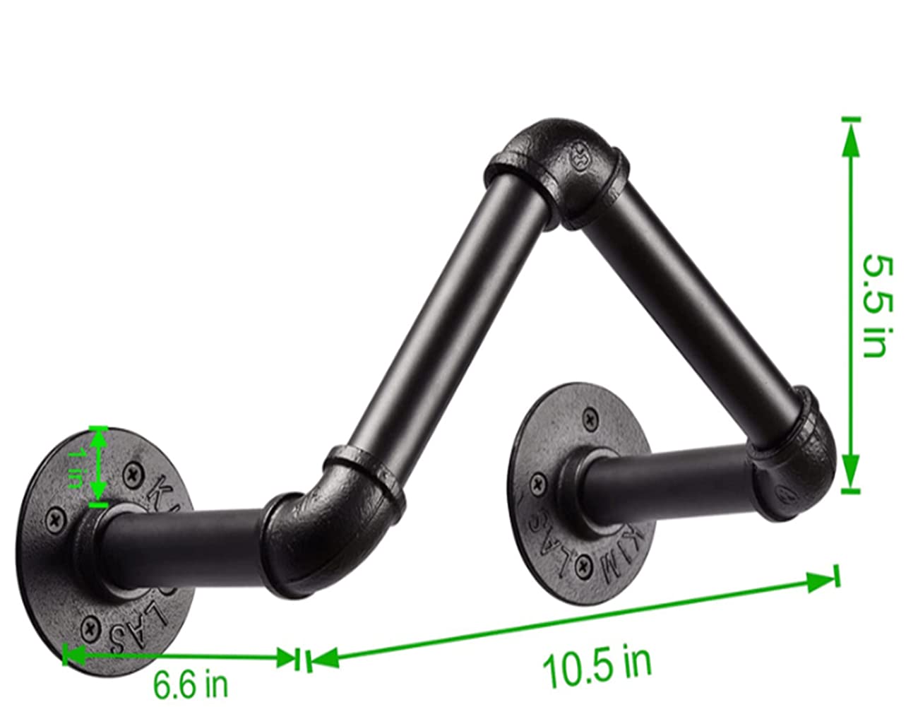 Wrought Iron Heavy-Duty Water Pipe Rack Wall-Mounted Cable Organizer Storage Shed Hose Reel Rack Easy to Use Easy to Install Hose Bracket