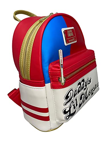 Loungefly Suicide Squad Harley Quinn Cosplay Womens Double Strap Shoulder Bag Purse